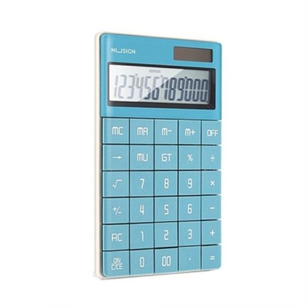 hplusmall 누사인 ABS 컬러계산기 블루(12자리표시) - 핫트랙스