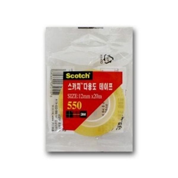 hplusmall 3M 스카치 테이프 투명 테이프 리필 12mm x 20m 12p - 핫트랙스