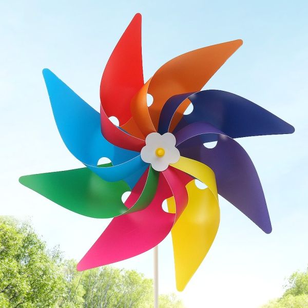 shoppingplan 윈드업 플라워 포인트 바람개비 5p세트 홍보 팔랑개비 - 핫트랙스