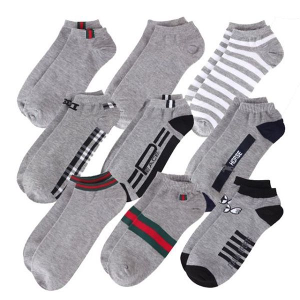 hplusmall 국산 남성 캐주얼 발목양말(회색계열) 5켤레 묶음[W8C - 핫트랙스