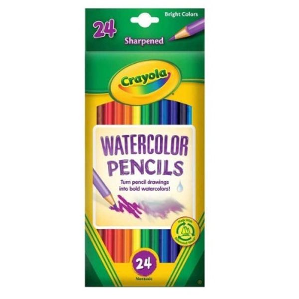 hplusmall 크레욜라 수채 색연필 24색 - 핫트랙스
