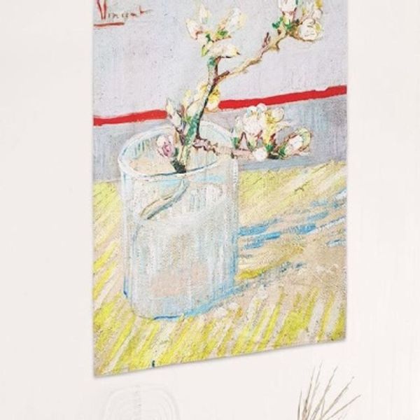 hplusmall 반고흐 아몬드꽃 천 패브릭 포스터 M 거실 방 명화 - 핫트랙스