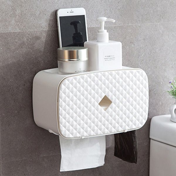 shoppingplan 부착식 휴지 디스펜서 욕실 주방 선반휴지걸이 - 핫트랙스