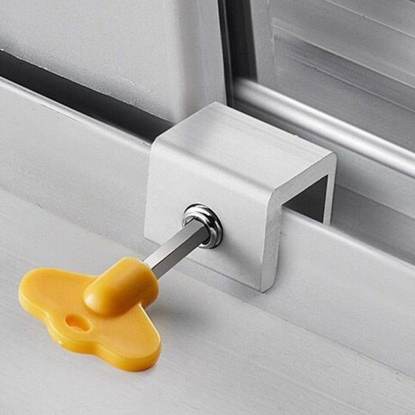 hplusmall 창문 방충망 방범 윈도우락 안전 장금 장치 1구형[WC4 - 핫트랙스