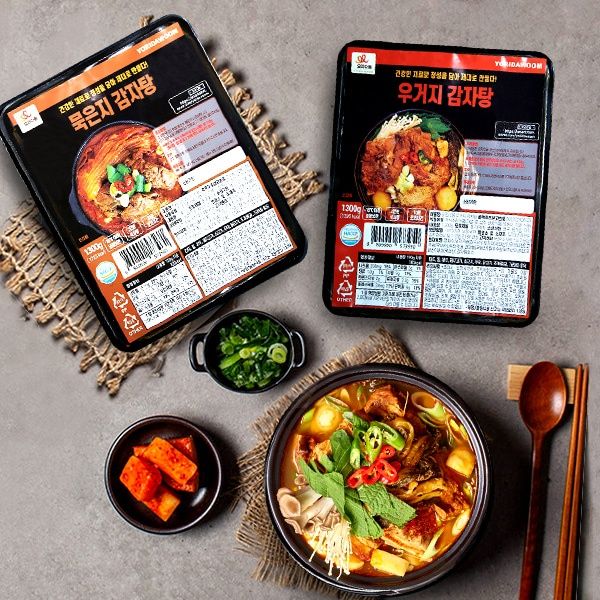 CJ [요리다움] 우거지감자탕 1.3kg+묵은지감자탕 1.3kg - 핫트랙스