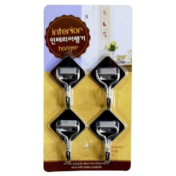 hplusmall (SM)붙이는 스텐 마름모 행거 4P(WB6E55E) - 핫트랙스