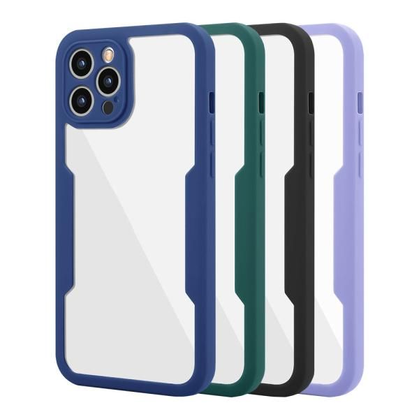 VERAX 갤럭시A34 젤리범퍼 글라스 커버 하드 케이스 p642 - 핫트랙스