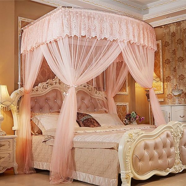 hplusmall 신생아 모기장 슈퍼싱글 퀸사이즈 침대 촘촘한 캐노피 - 핫트랙스