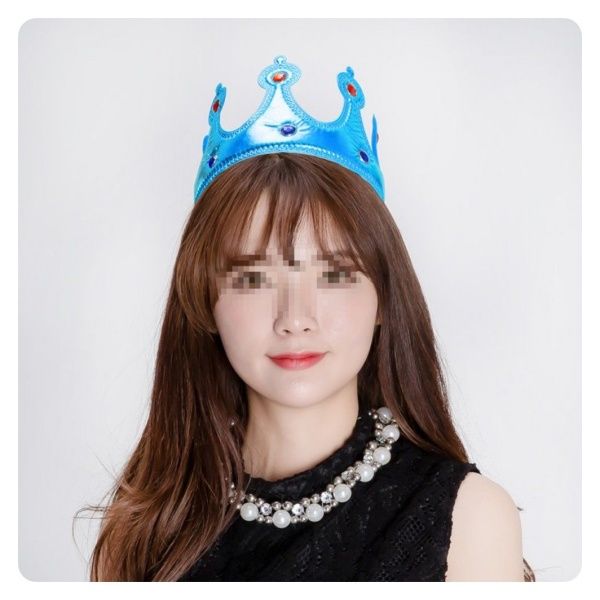 hplusmall PW 스펀지왕관(라이트블루) 생일 머리띠 축하파티 - 핫트랙스