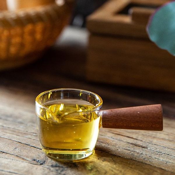 hplusmall 우드 손잡이 미니 저그 50ml 내열유리 물병(WB32D04) - 핫트랙스