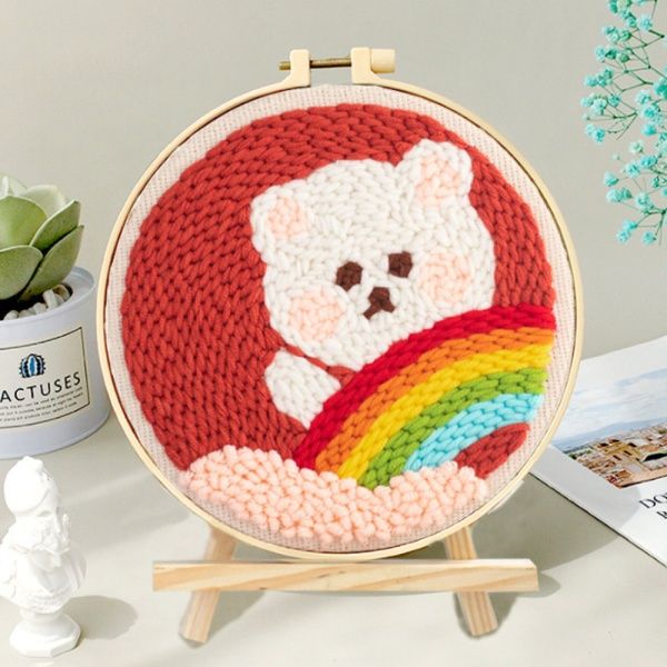 shoppingplan DIY 펀칭자수 패키지(큐트곰) 자수키트 - 핫트랙스