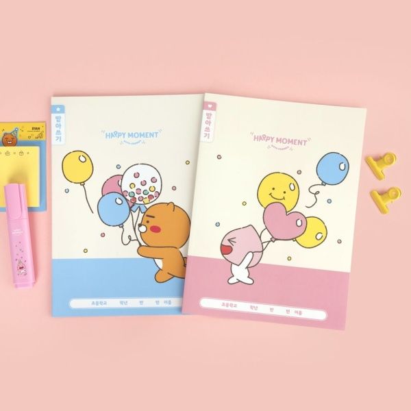 hplusmall 해피모먼트 1-2 받아쓰기 노트 (어피치) 10개입 - 핫트랙스