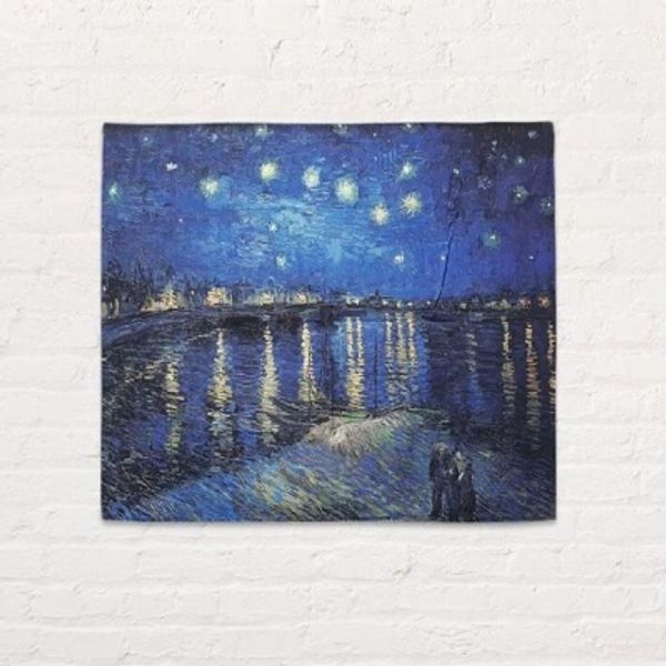 hplusmall 반고흐 별이빛나는밤 패브릭 천 포스터 S 거실 방 - 핫트랙스