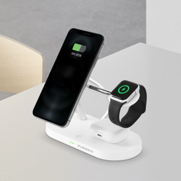 PLEOMAX PLEOMAX 5in1 마그네틱 무선 고속충전기 PMQC-5in1 - 핫트랙스