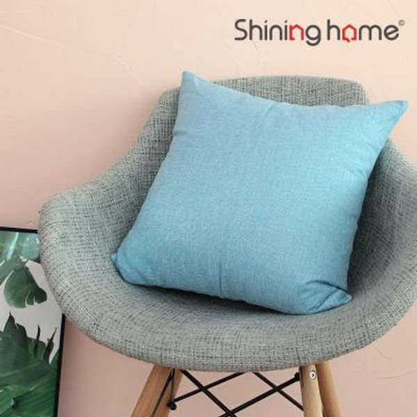 shininghome 러프 소파 쿠션커버 45x45 심플솔리드 F 2P - 핫트랙스