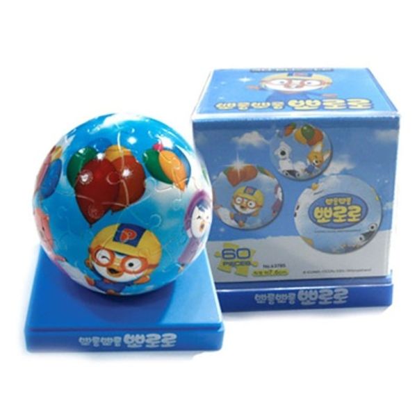 hplusmall 60피스 볼퍼즐 - 뽀로로와 친구들 (플라스틱) - 핫트랙스