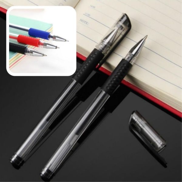 hplusmall 0.5mm 3색 얇은 필기감 좋은 사무실 볼펜(WB5E0FC) - 핫트랙스