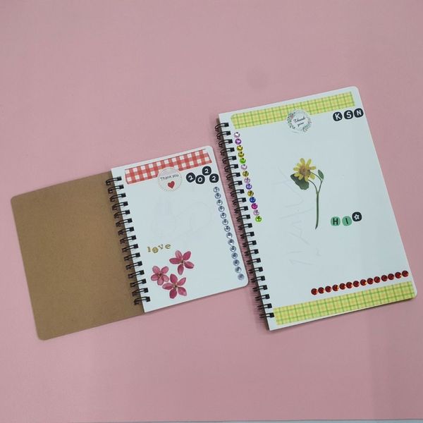 hplusmall 크라프트 무지 스프링 무선노트 A6(WABEB66) - 핫트랙스