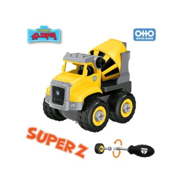 Super Zak 꼬마히어로 슈퍼잭 DIY 중장비 레미콘 만들기 - 핫트랙스