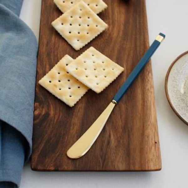 CHERRY HOUSE (카라 골드) 버터나이프, 롱스푼-네이비 2type - 핫트랙스