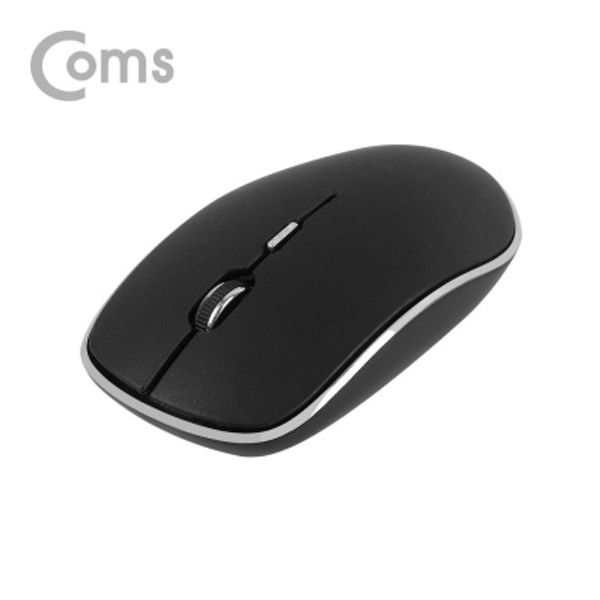 hplusmall Coms 블루투스 2.4GHz 무선 무소음 마우스 블랙 가죽 - 핫트랙스