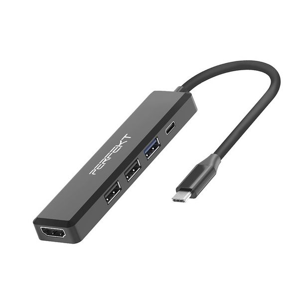 LINCATS 올인원 C타입 USB 멀티허브 / HDMI 4K PD충전 ICT418D - 핫트랙스