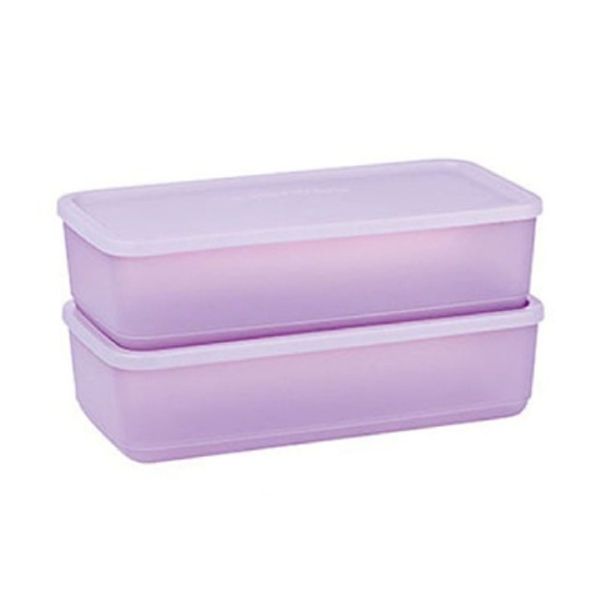 hplusmall 타파웨어 싱싱블록 1.4L 2P 연보라 가로형 - 핫트랙스