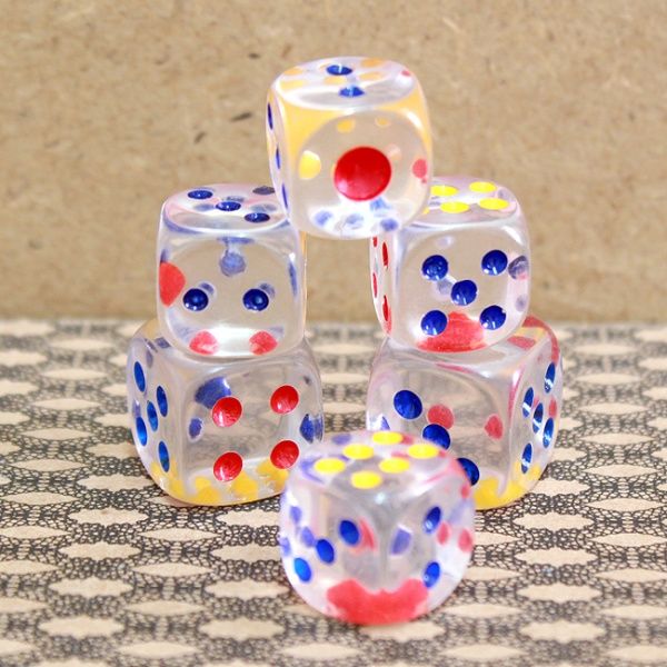 shoppingplan 6p 육면체 투명 주사위 - 핫트랙스