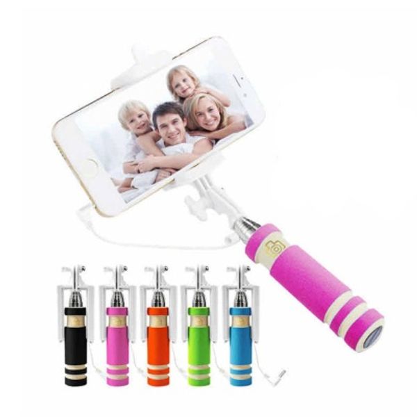 hplusmall 컬러풀 미니셀카봉 핸드폰거치대 사진촬영 셀카봉 - 핫트랙스
