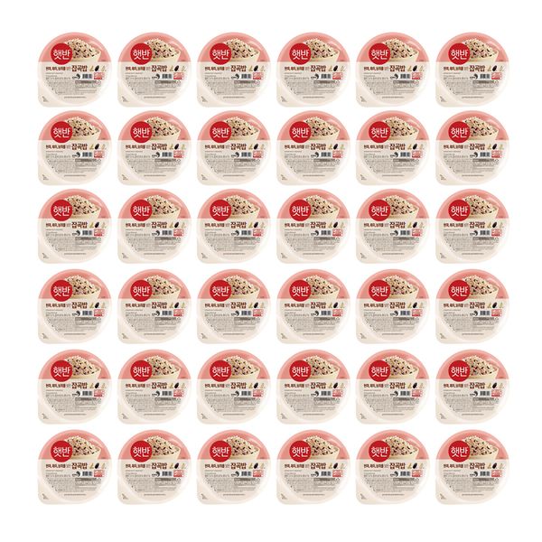 GOLFIA 햇반매일잡곡밥 210g x 36 즉석밥 간편조리식품 캠핑 - 핫트랙스