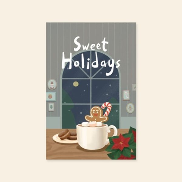 CALLI M [크리스마스카드] XJW3216-SWEET HOLIDAYS 성탄절카드 - 핫트랙스