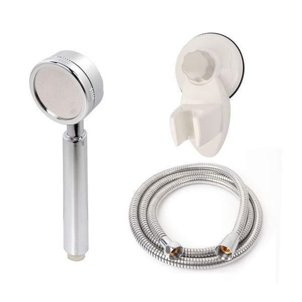 hplusmall 리빙 샤워기 고급메탈호스 B세트 2m/샤워헤드 절수형[ - 핫트랙스