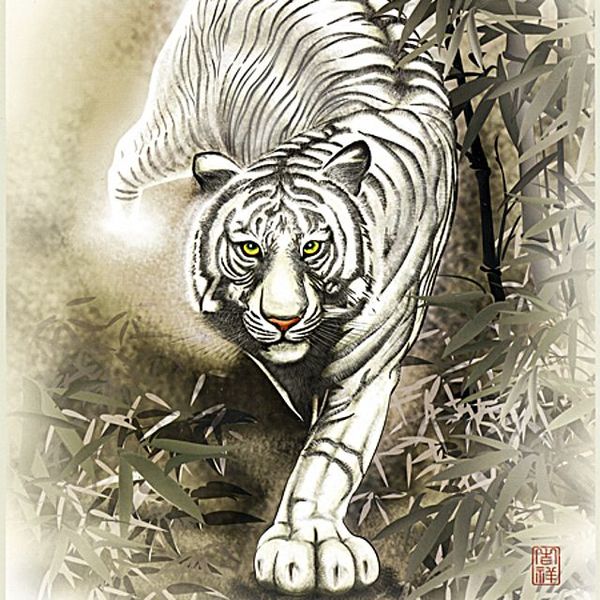 hplusmall 1000피스 백호도 직소퍼즐 W335154 - 핫트랙스