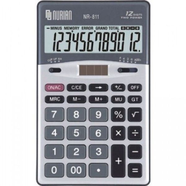 hplusmall 누리안)계산기(NR-811 그레이 12자리) - 핫트랙스