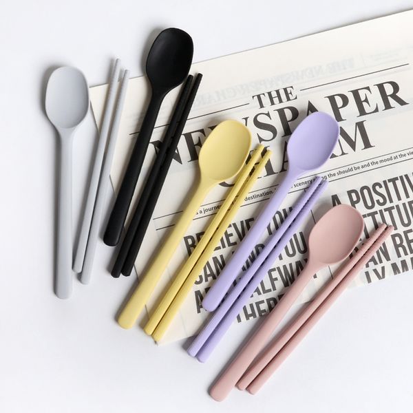 kitchen malling 모코 실리콘 파스텔 어린이 수저세트 5color 택1 - 핫트랙스