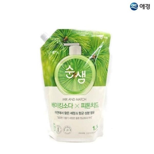 hplusmall 순샘 베이킹소다 피톤치드 주방세제 1.2L 리필 1EA - 핫트랙스