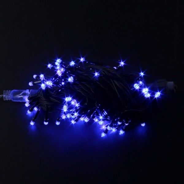 shoppingplan NEW 트리전구/100구 검정선 LED 남색전구(8M)연결有 - 핫트랙스