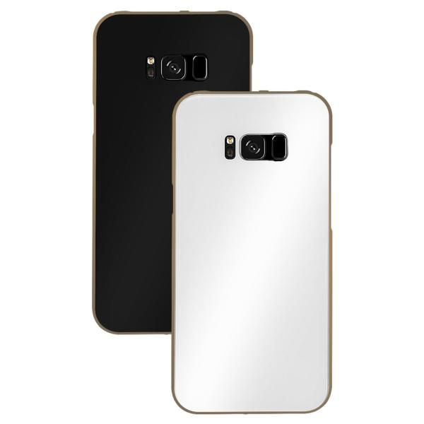 VERAX 갤럭시S6엣지 메탈범퍼 글래스 커버 하드 케이스 p014 - 핫트랙스