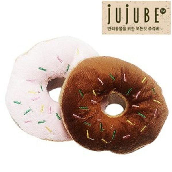 hplusmall D17 소프트 도너츠 토이 (색상임의) 강아지 장난감 - 핫트랙스