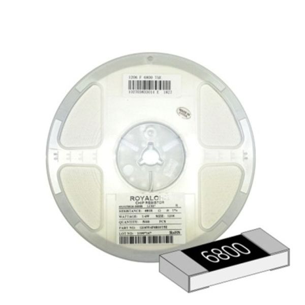 hplusmall SMD 칩저항 1206(3216) 1/4W 1%(F급) 680옴 5000개 - 핫트랙스