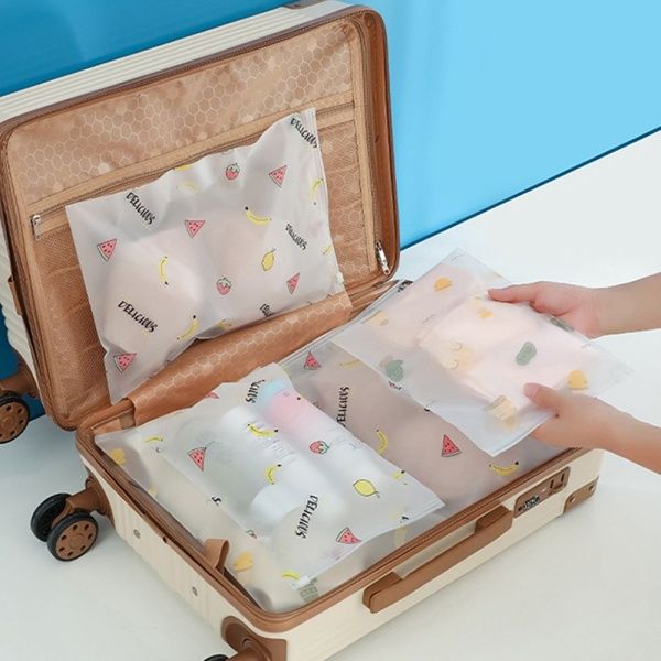 hplusmall 여행용 EVA 비닐 파우치 더스트백 5종세트[WC630B9] - 핫트랙스