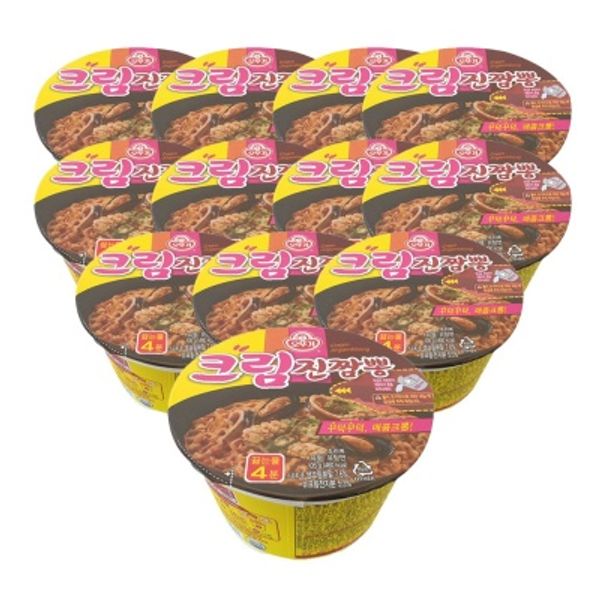 hplusmall 오뚜기 크림진짬뽕 큰컵 105g x 12개 - 핫트랙스