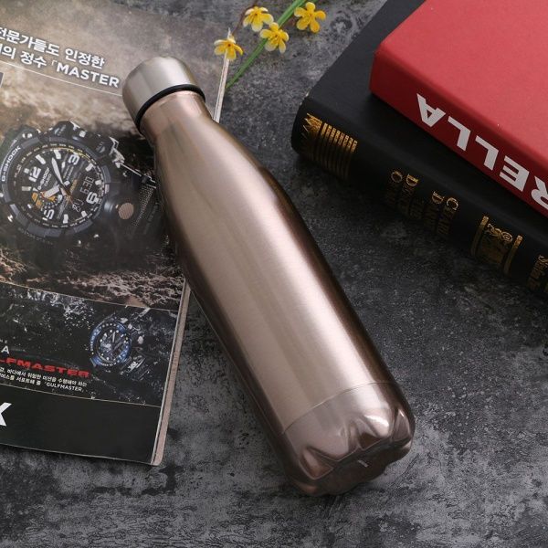 hplusmall 스텔라 유광 진공 보온병(500ml) (골드) 스텐보틀[WBF - 핫트랙스