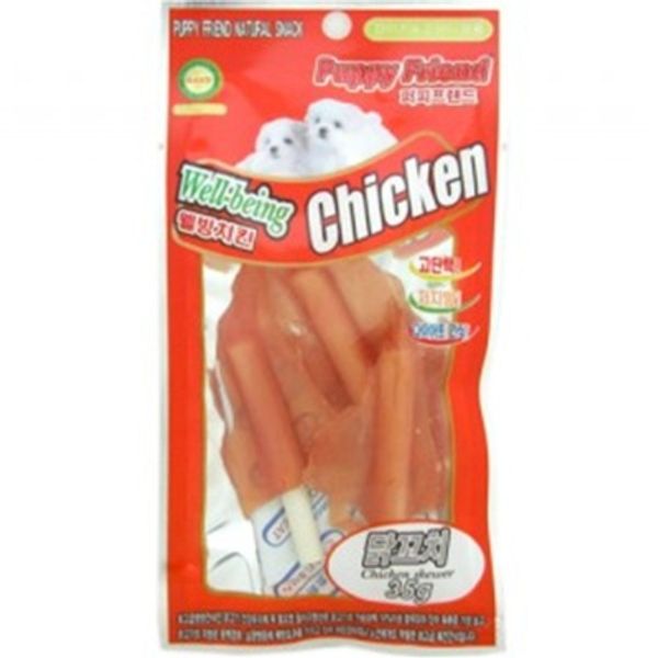 hplusmall D17 퍼피프랜드 치킨 미니닭갈비(닭꼬치) 35g 20개 - 핫트랙스