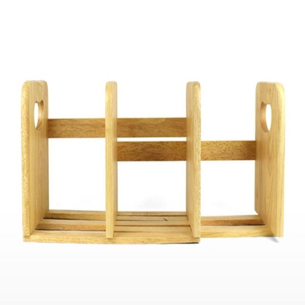 hplusmall 책상 위 책장 나무책꽂이 길이조절 미니 원목 우드[WC - 핫트랙스