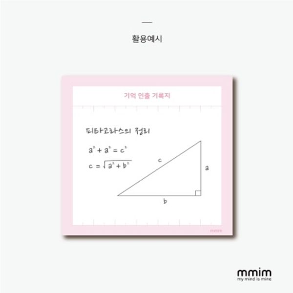 mmim [mmim] 단메모지 (18) 기억인출기록지 (P) - 핫트랙스