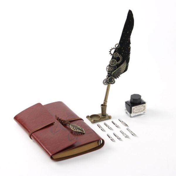 shoppingplan 5종 이카루스 깃털 만년필 노트세트 딥펜 선물세트 - 핫트랙스