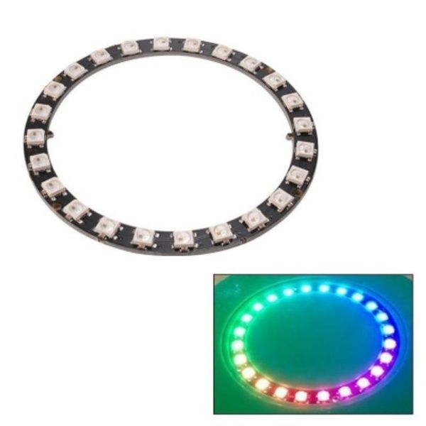 hplusmall RGB LED 24BIT 네오픽셀링 WS2812B 5050 5V 아두이노[ - 핫트랙스