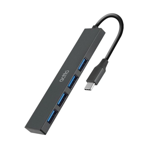 hplusmall 엑토 C타입 USB 3.2 Gen1 4포트 멀티 허브 HUB-46 - 핫트랙스