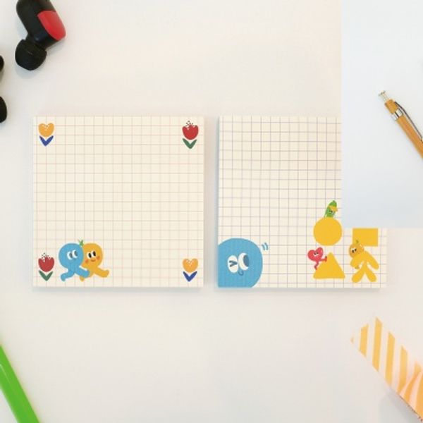 BALLOON FRIENDS KEEERI x BFMA 점착식 메모지 2종 - 핫트랙스